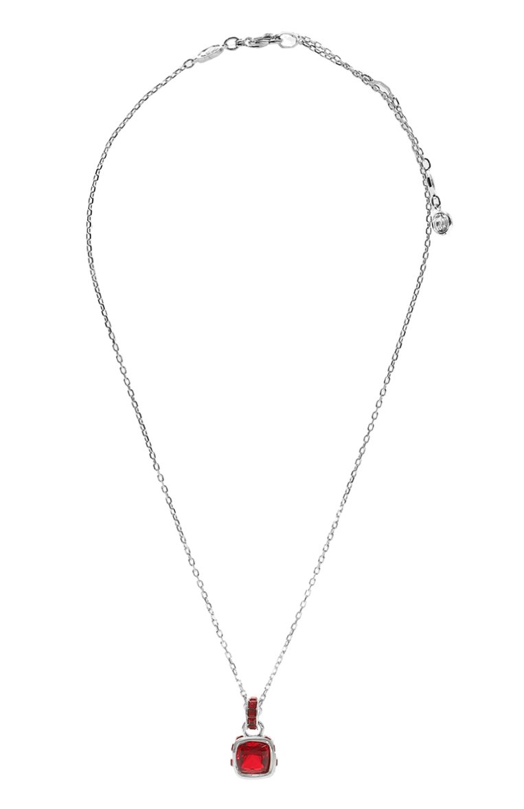 Женская серебряная подвеска birthstone на цепочке SWAROVSKI купить в ...