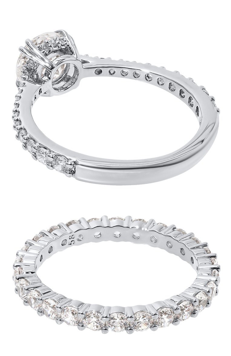 Женский серебряный комплект из двух колец constella SWAROVSKI купить в ...