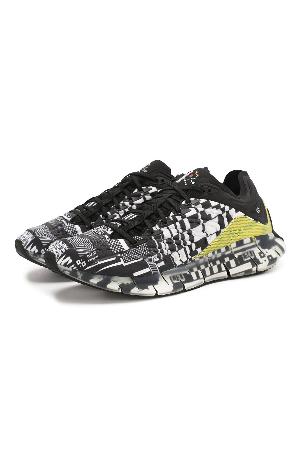 Мужские черно-белые кроссовки zig kinetica x kenzo minami REEBOK купить ...