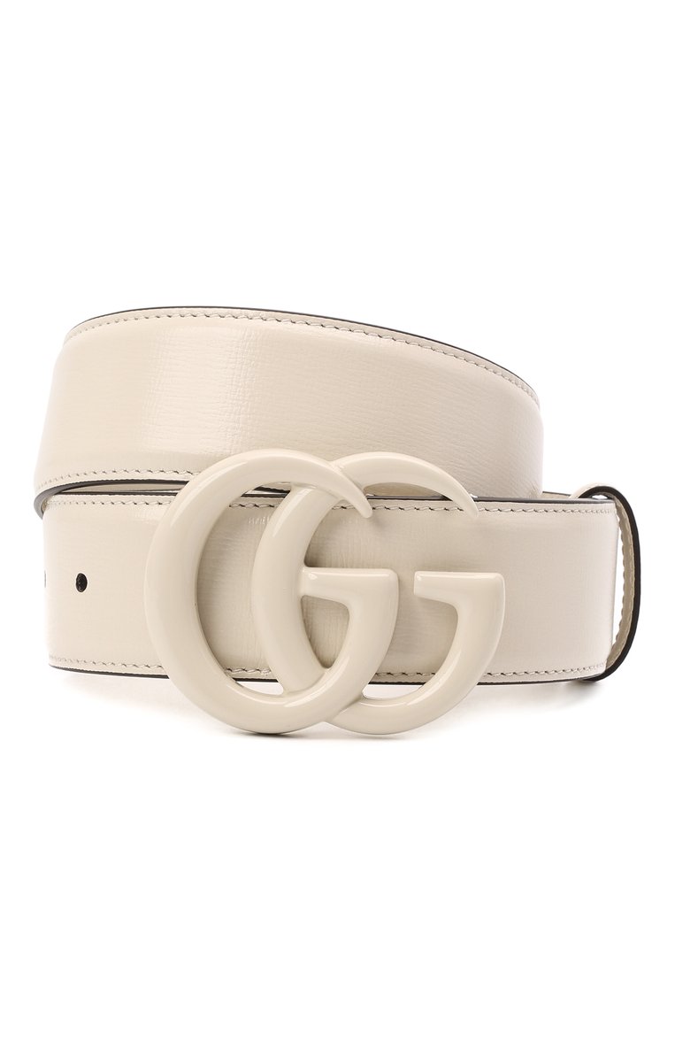 Женский белый кожаный ремень GUCCI купить в интернет-магазине ЦУМ, арт ...