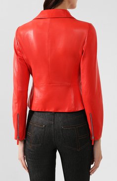 Женская красная кожаная куртка GIORGIO ARMANI купить в интернет ...