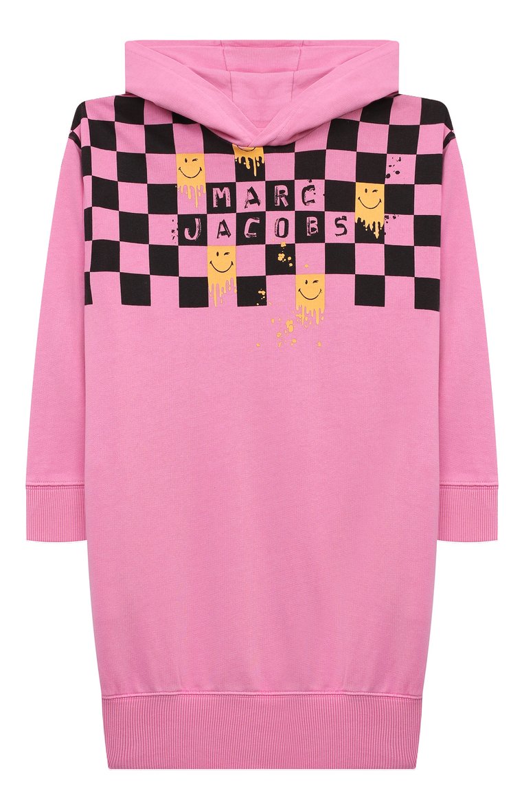 Хлопковое платье MARC JACOBS (THE) детское розового цвета — купить в ...