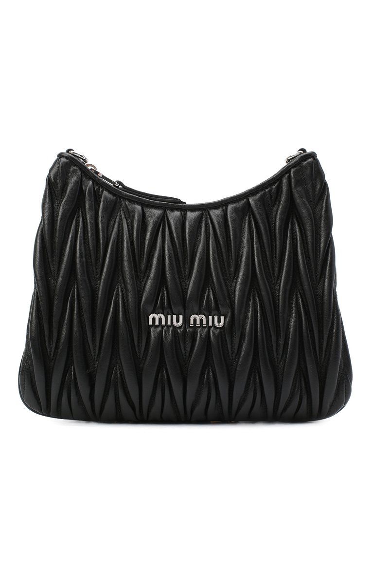 Женская черная сумка MIU MIU купить в интернет-магазине ЦУМ, арт. 5BH189-2CE3-F0002-OOO