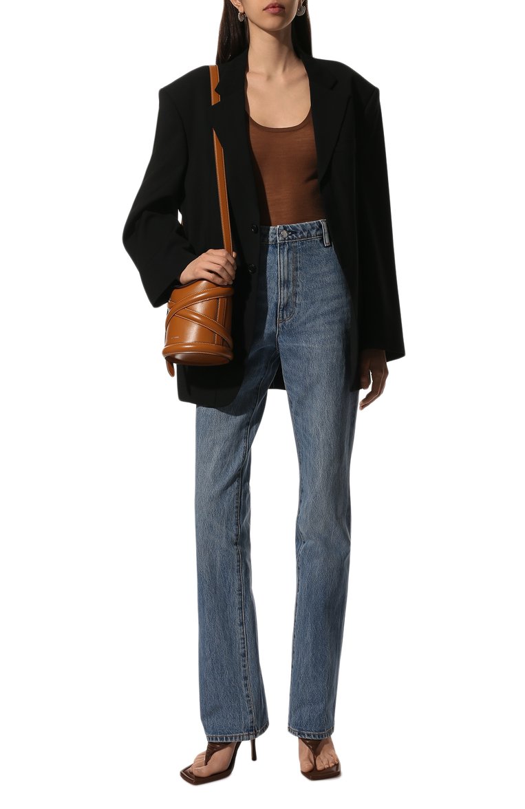 Женская коричневая сумка curve ALEXANDER MCQUEEN купить в интернет ...