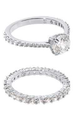 Женский серебряный комплект из двух колец constella SWAROVSKI купить в ...