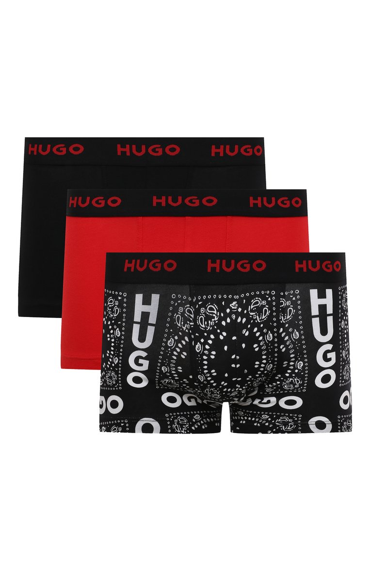 Мужские разноцветные комплект из трех боксеров HUGO купить в интернет ...