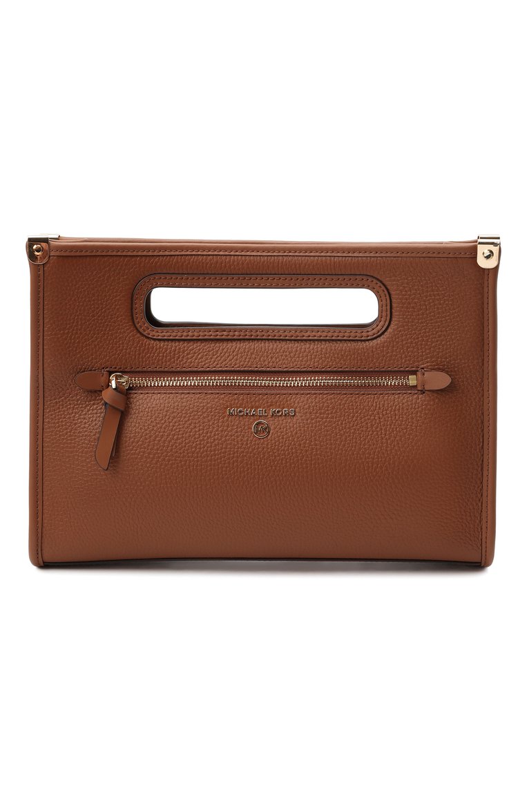 Женский коричневый клатч jane large MICHAEL MICHAEL KORS купить в ...