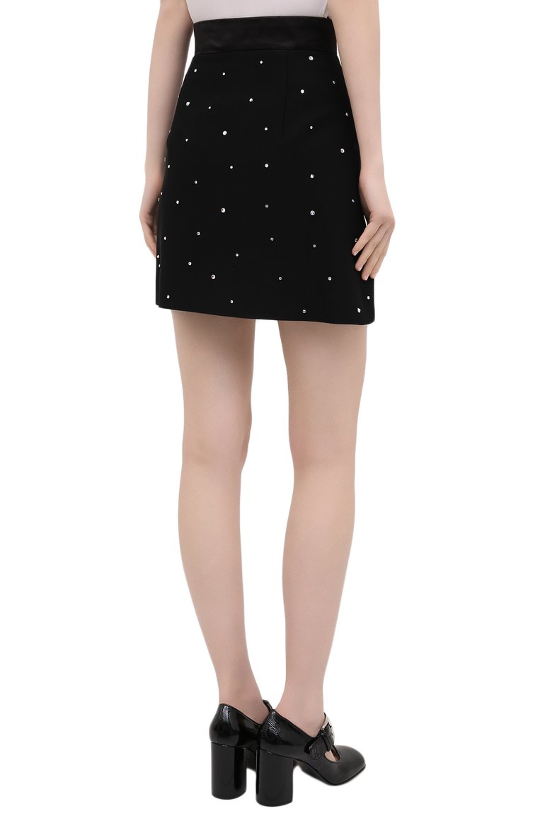 Женская черная юбка Miu Miu купить в интернет магазине ЦУМ арт Mg1535 1yeg F0002 узнать о