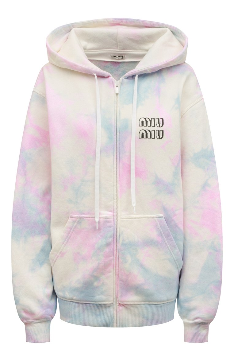 Женский разноцветный хлопковый кардиган Miu Miu купить в интернет магазине ЦУМ арт Mjl786 1zl8