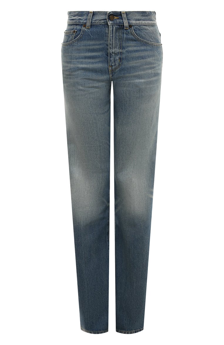Женские синие джинсы SAINT LAURENT купить в интернет-магазине ЦУМ, арт ...