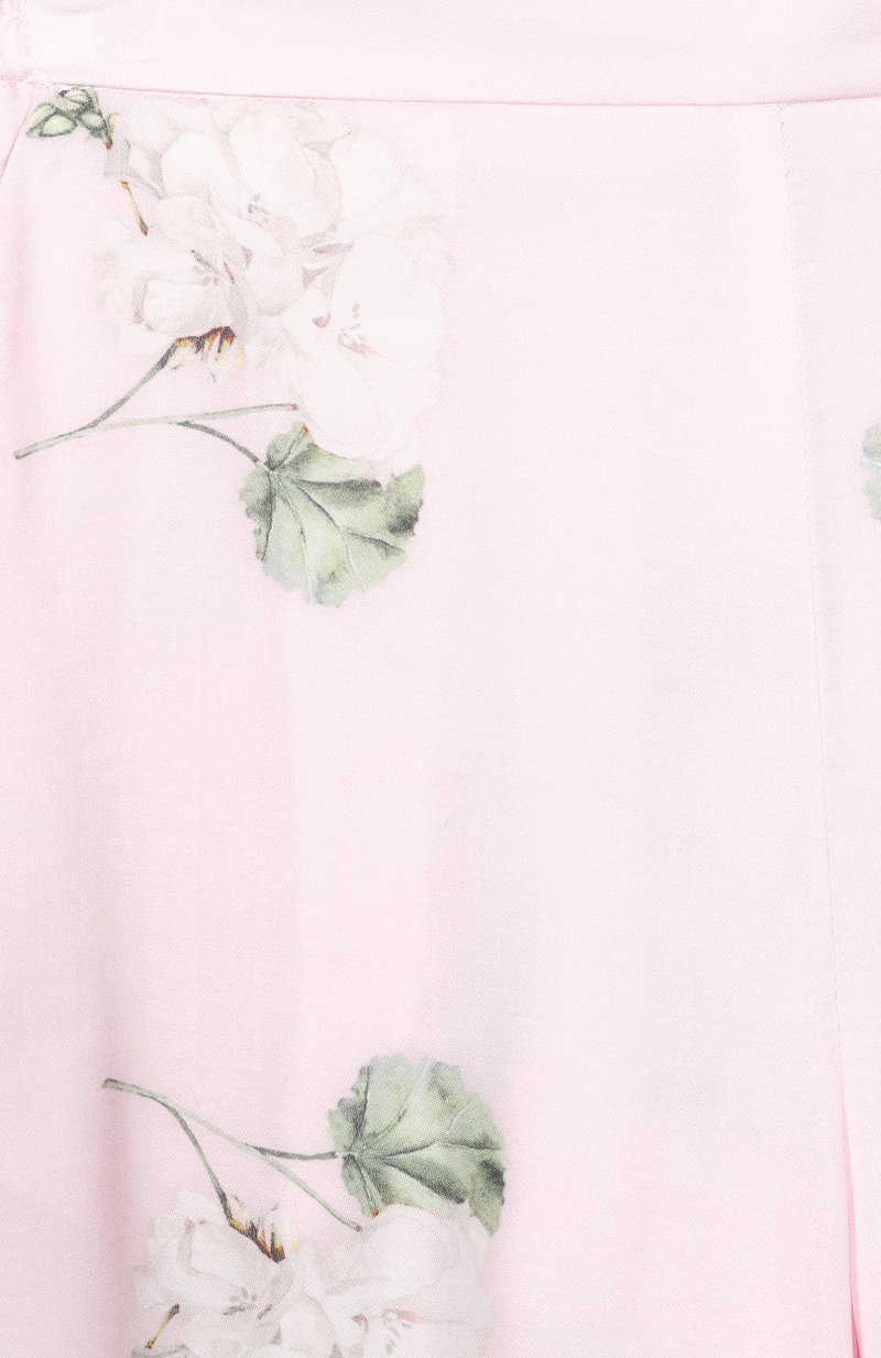 Брюки из вискозы MONNALISA светло-розового цвета для девочек — купить в ...