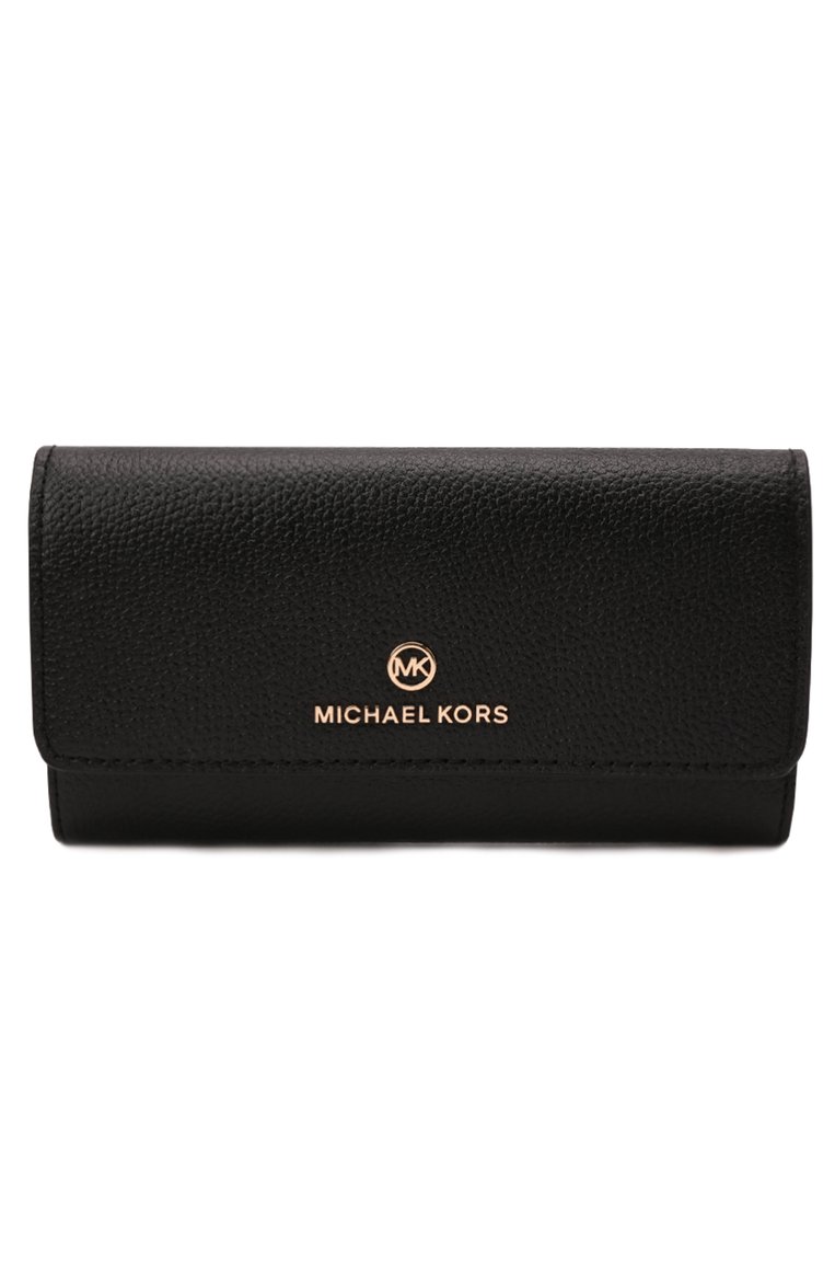 Женские черные кожаный кошелек MICHAEL MICHAEL KORS купить в интернет ...