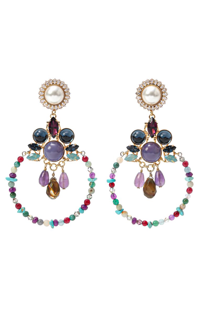 Серьги ANTON HEUNIS разноцветного цвета купить в интернет-магазине ЦУМ ...