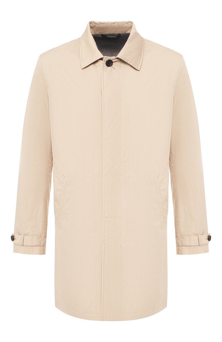 Мужской бежевый хлопковый плащ ZEGNA купить в интернет-магазине ЦУМ, арт. VS035/ZZ277 узнать о ...