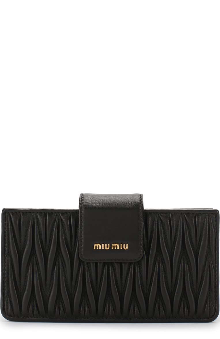 Женский черный клатч Miu Miu купить в интернет магазине ЦУМ арт 5zh042 N88 F0002