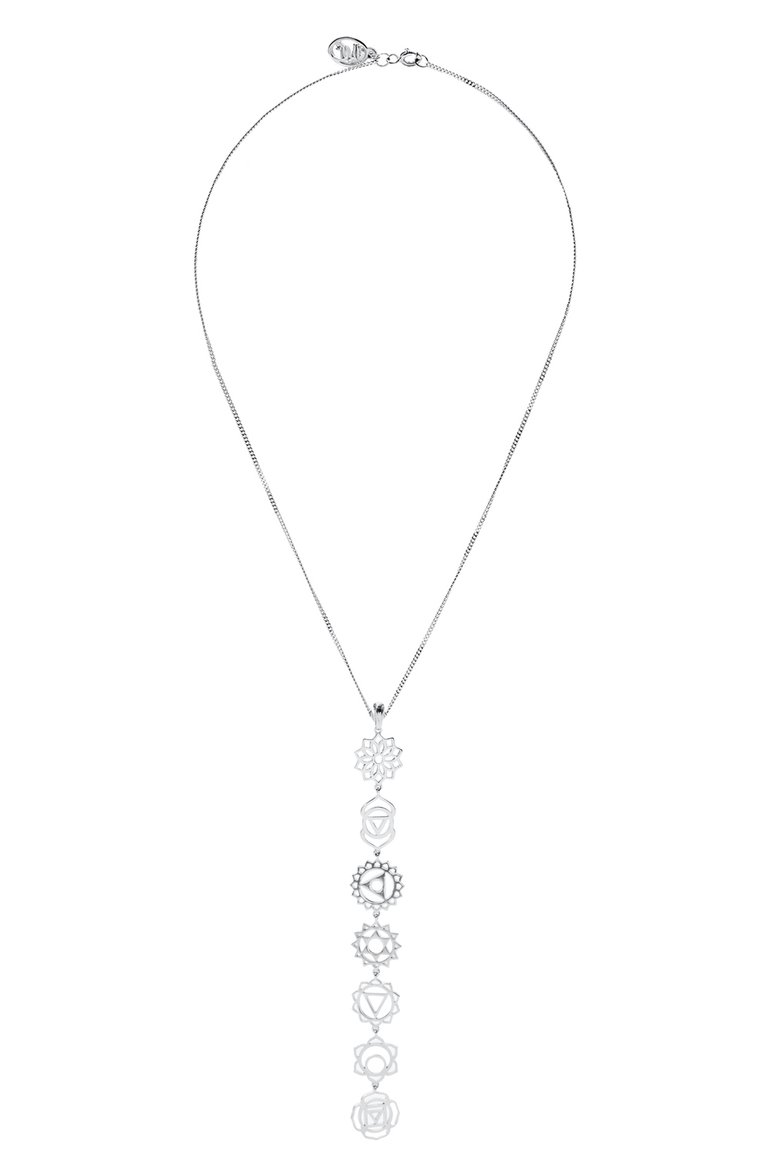 Женская серебряная кулон на цепочке chakras LHASA купить в интернет ...