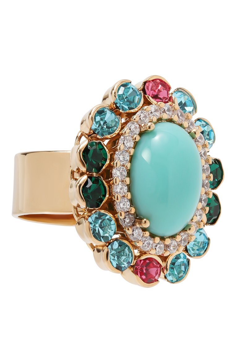 Кольцо ANTON HEUNIS бирюзового цвета купить в интернет-магазине ЦУМ ...