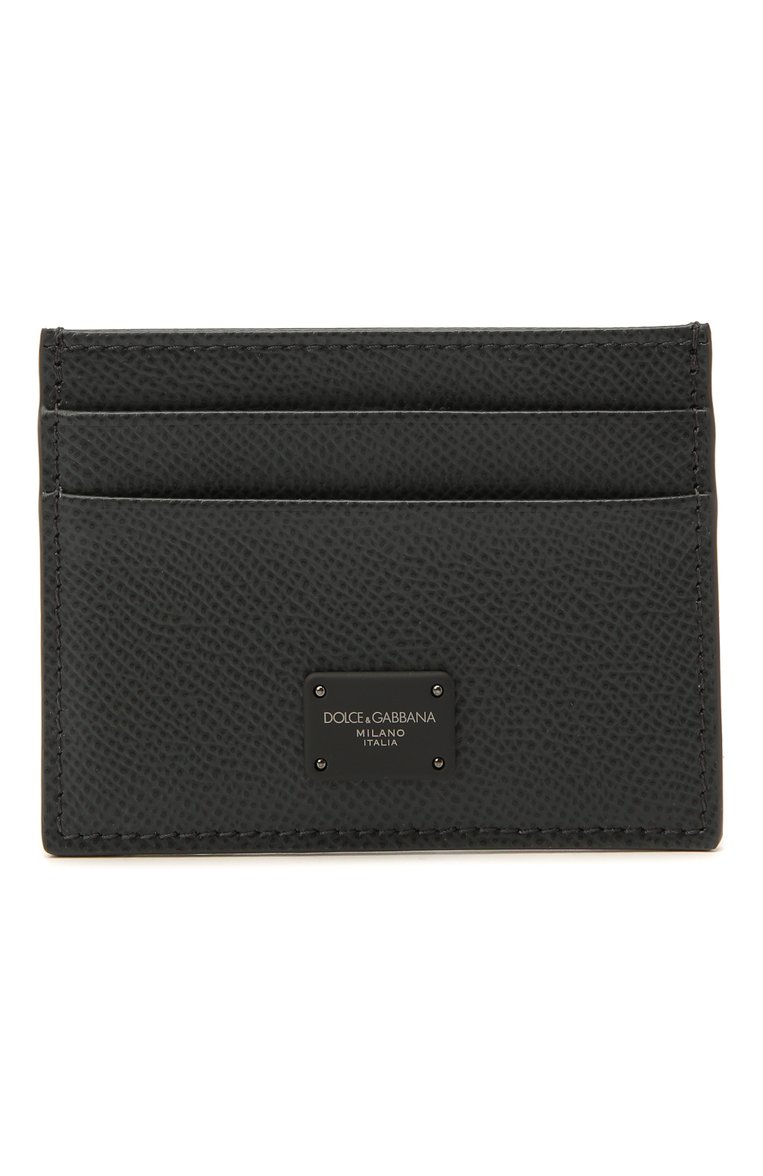 Мужской темно-серый кожаный футляр для кредитных карт DOLCE & GABBANA ...