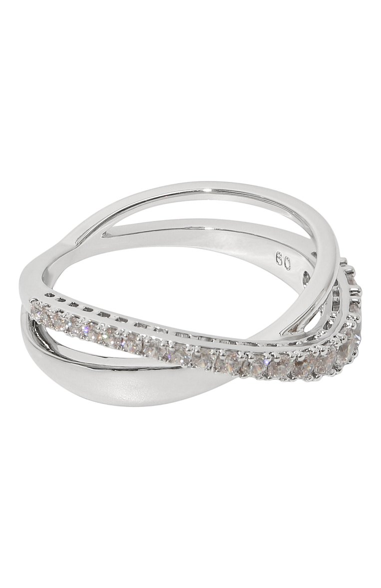 Женское серебряное кольцо twist SWAROVSKI купить в интернет-магазине ...