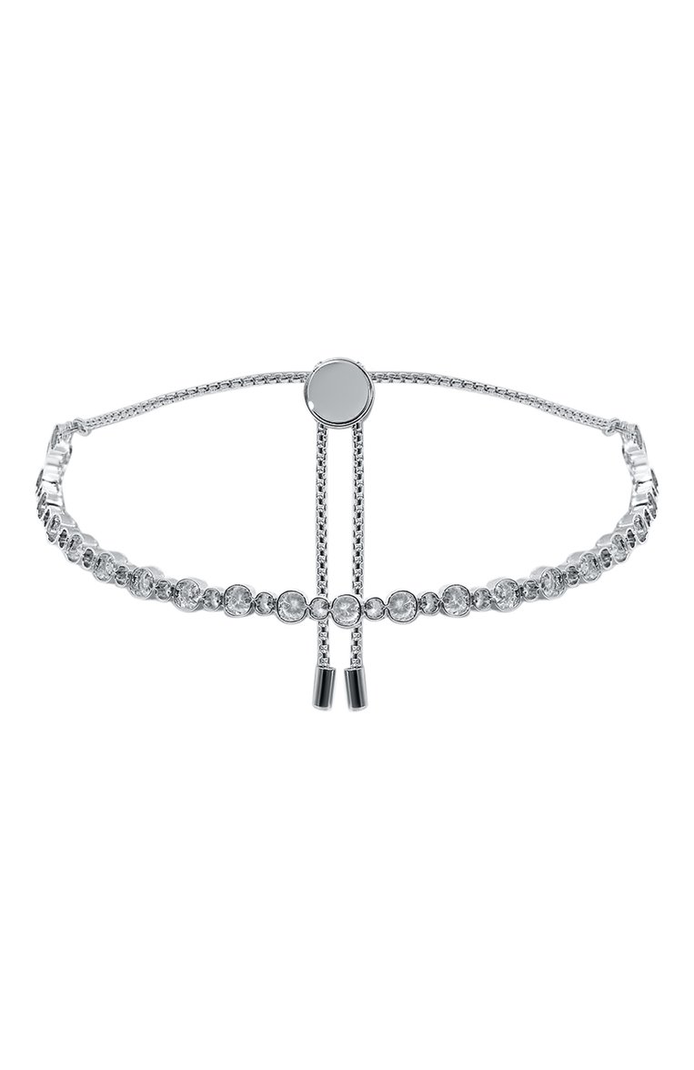 Браслет matrix tennis SWAROVSKI серебряного цвета купить в интернет ...