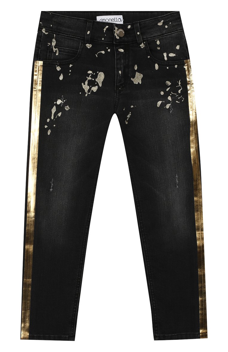 Джинсы с лампасами черные SIMONETTA детские — купить в интернет-магазине ЦУМ, арт. 1L6281/LA700 ...