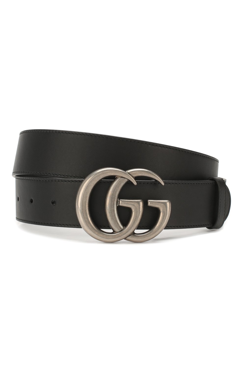 Мужской черный кожаный ремень GUCCI купить в интернет-магазине ЦУМ, арт ...