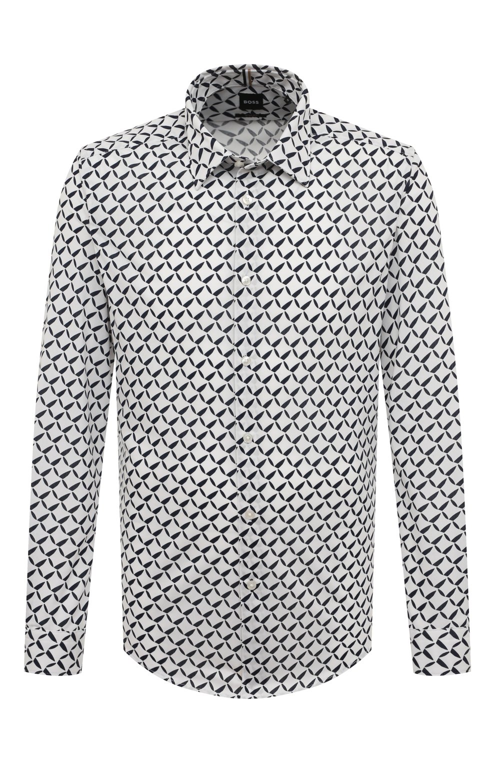Мужская темно-синяя рубашка BOSS купить в интернет-магазине ЦУМ, арт ...