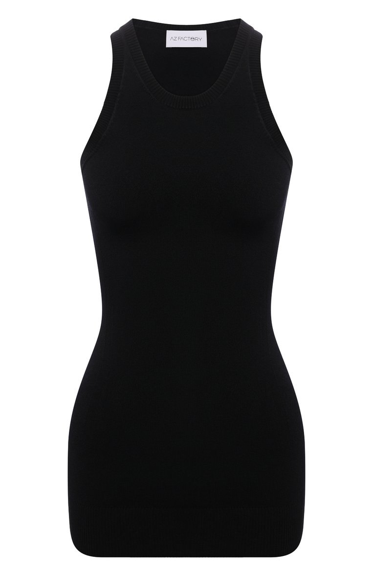 Женский черный топ из вискозы AZ FACTORY купить в интернет-магазине ЦУМ ...