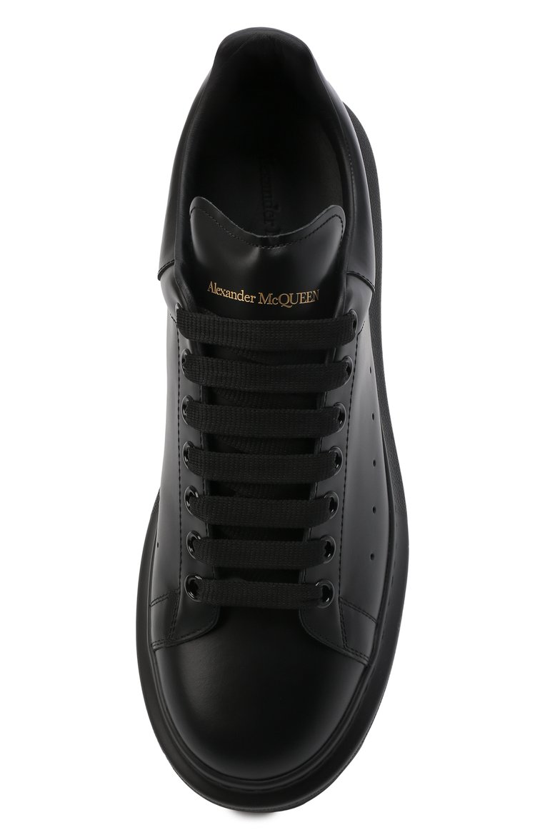 Мужские черные кожаные кеды oversized ALEXANDER MCQUEEN купить в ...