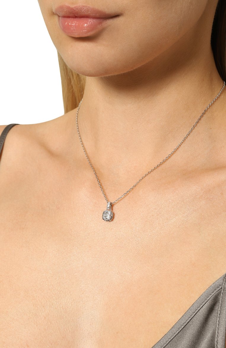 Женская серебряная подвеска birthstone на цепочке SWAROVSKI купить в ...