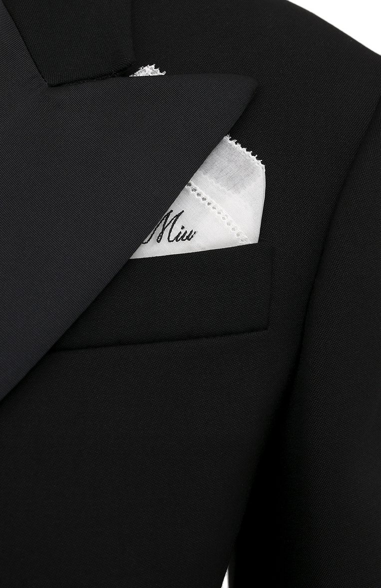 Женский черный шерстяной жакет Miu Miu купить в интернет магазине ЦУМ арт Mh1639 1r1 F0002