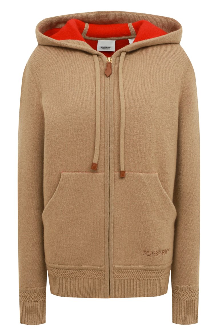 Женский бежевый кашемировый кардиган BURBERRY купить в интернет ...
