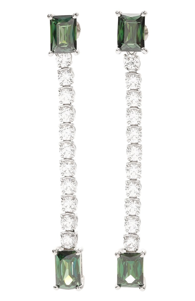 Серьги matrix SWAROVSKI серебряного цвета купить в интернет-магазине ...