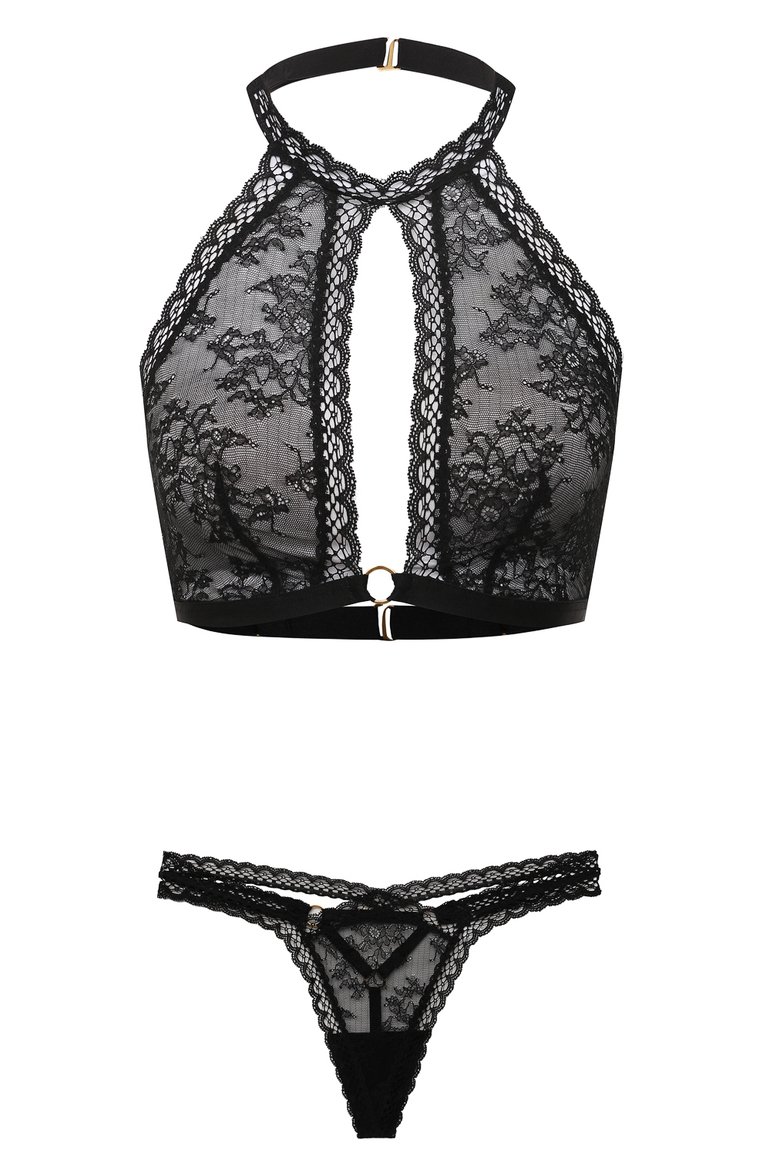 Женские черные комплект из бюстгальтера и трусов AUBADE купить в интернет-магазине ЦУМ, арт ...