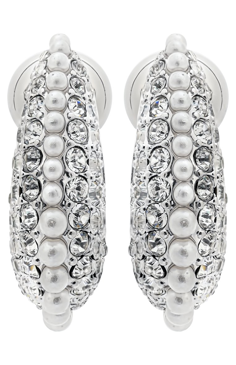 Серьги sublima SWAROVSKI серебряного цвета купить в интернет-магазине ...