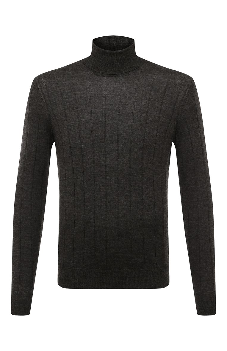 Мужской темно-серый водолазка из шерсти и шелка GRAN SASSO купить в ...