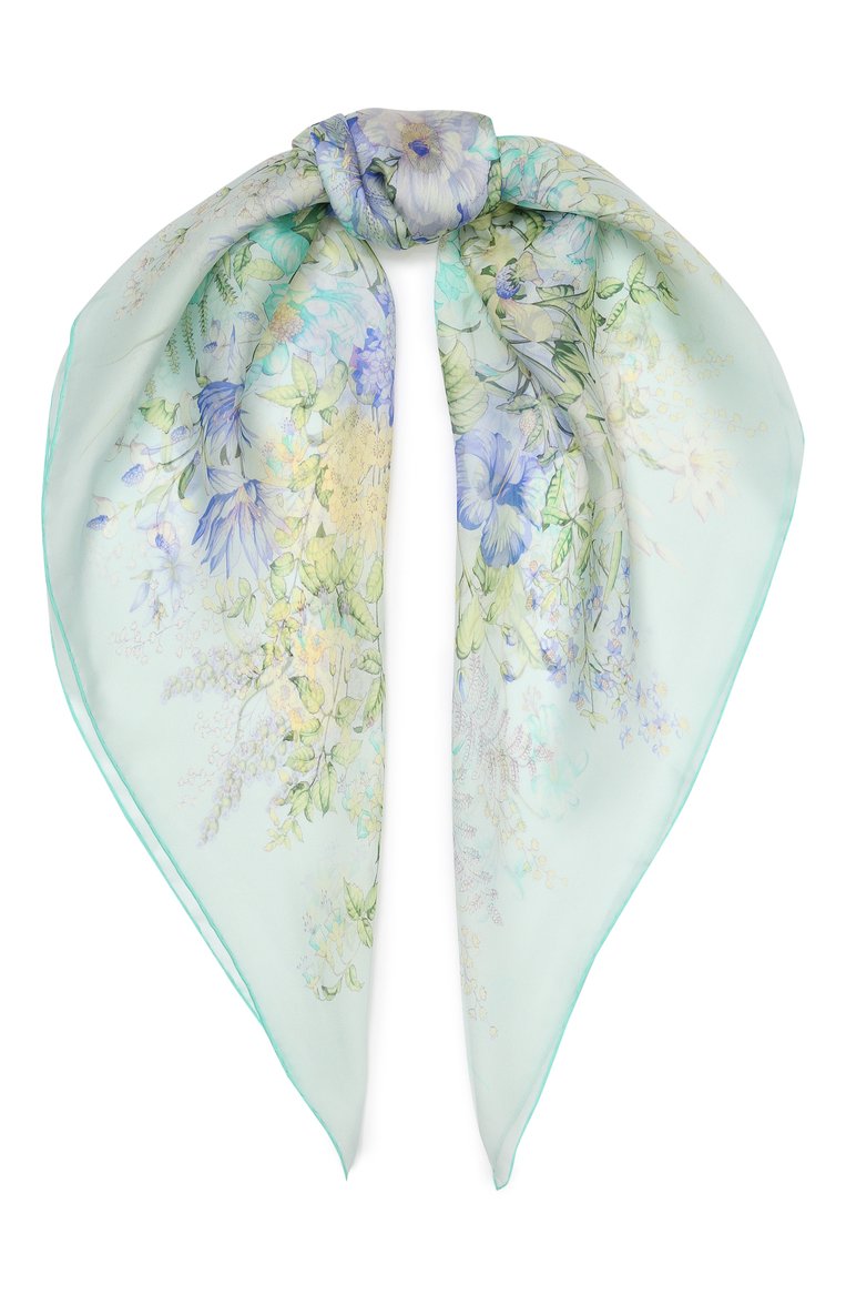Женский голубой шелковый платок EMILIO CONTE купить в интернет-магазине ...