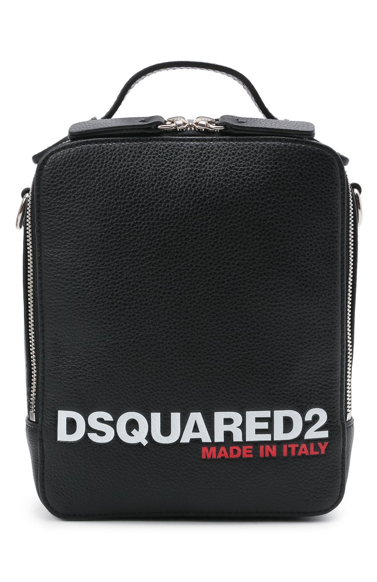 Мужская черная кожаная сумка DSQUARED2 купить в интернет-магазине ЦУМ ...