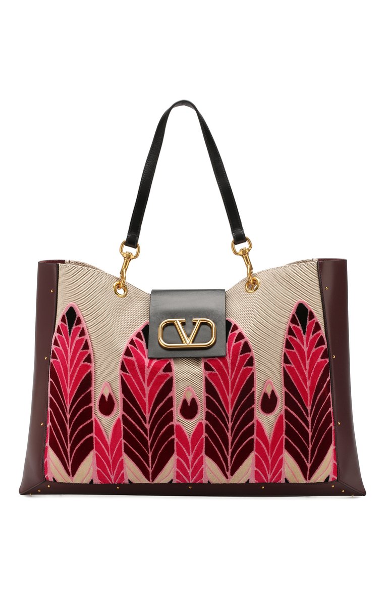 Женская бордовая сумка-тоут city safari VALENTINO купить в интернет ...