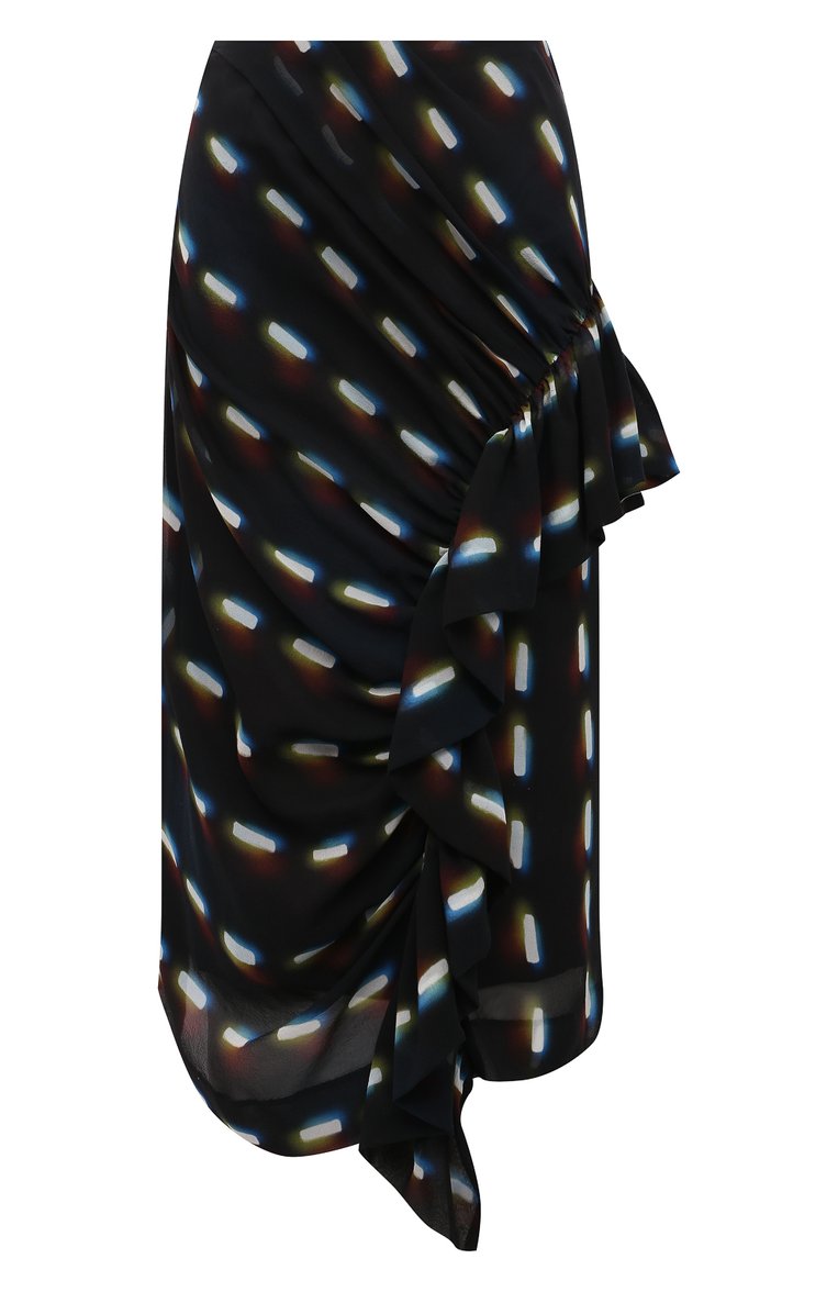 Женская черная шелковая юбка DRIES VAN NOTEN купить в интернет-магазине ...