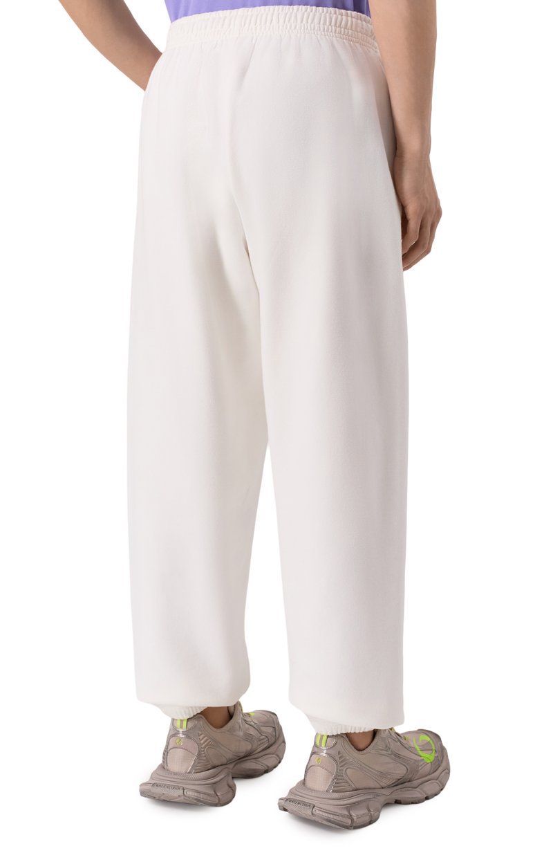 Хлопковые джоггеры PLANTA ROSA белого цвета купить в интернет-магазине ...