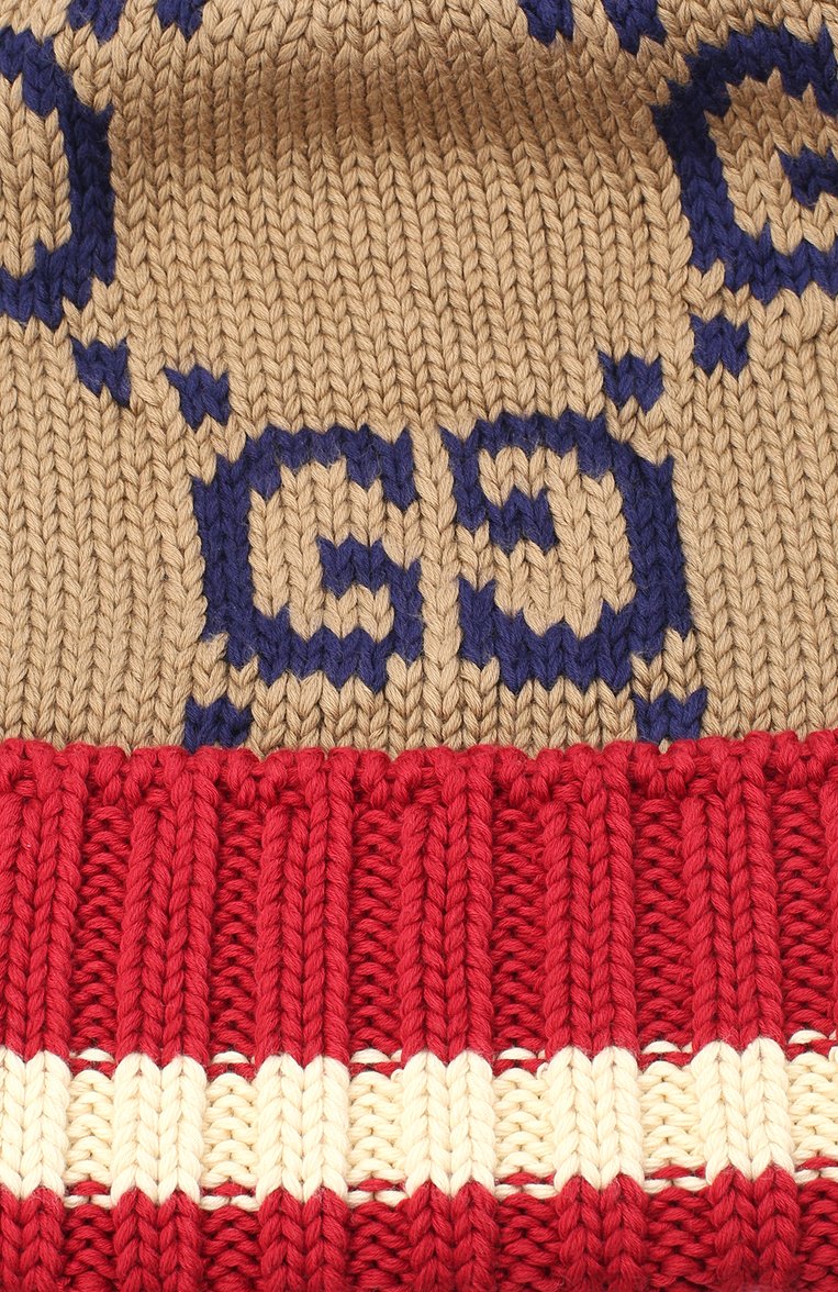 Мужская разноцветная хлопковая шапка GUCCI купить в интернет-магазине ...