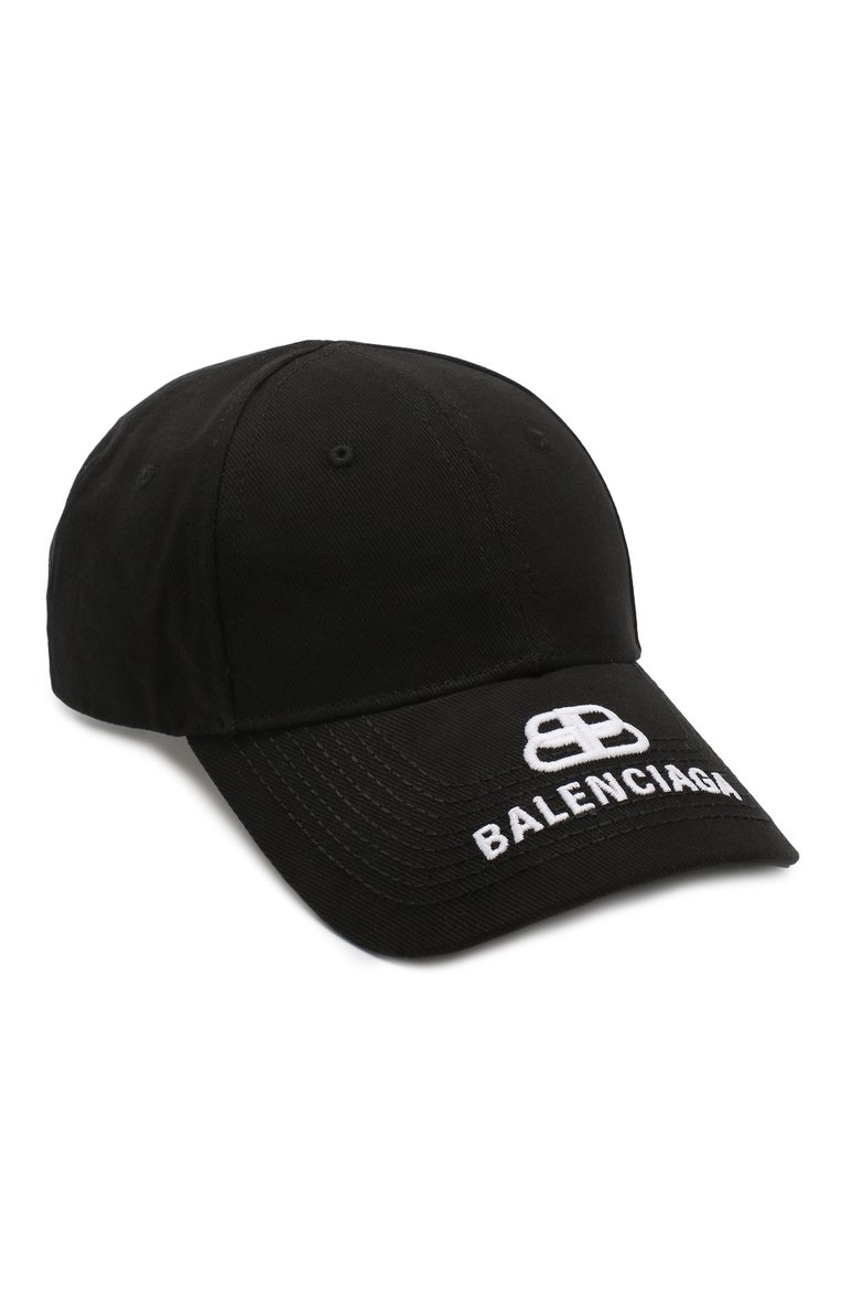 Мужская черно-белая хлопковая бейсболка BALENCIAGA купить в интернет ...