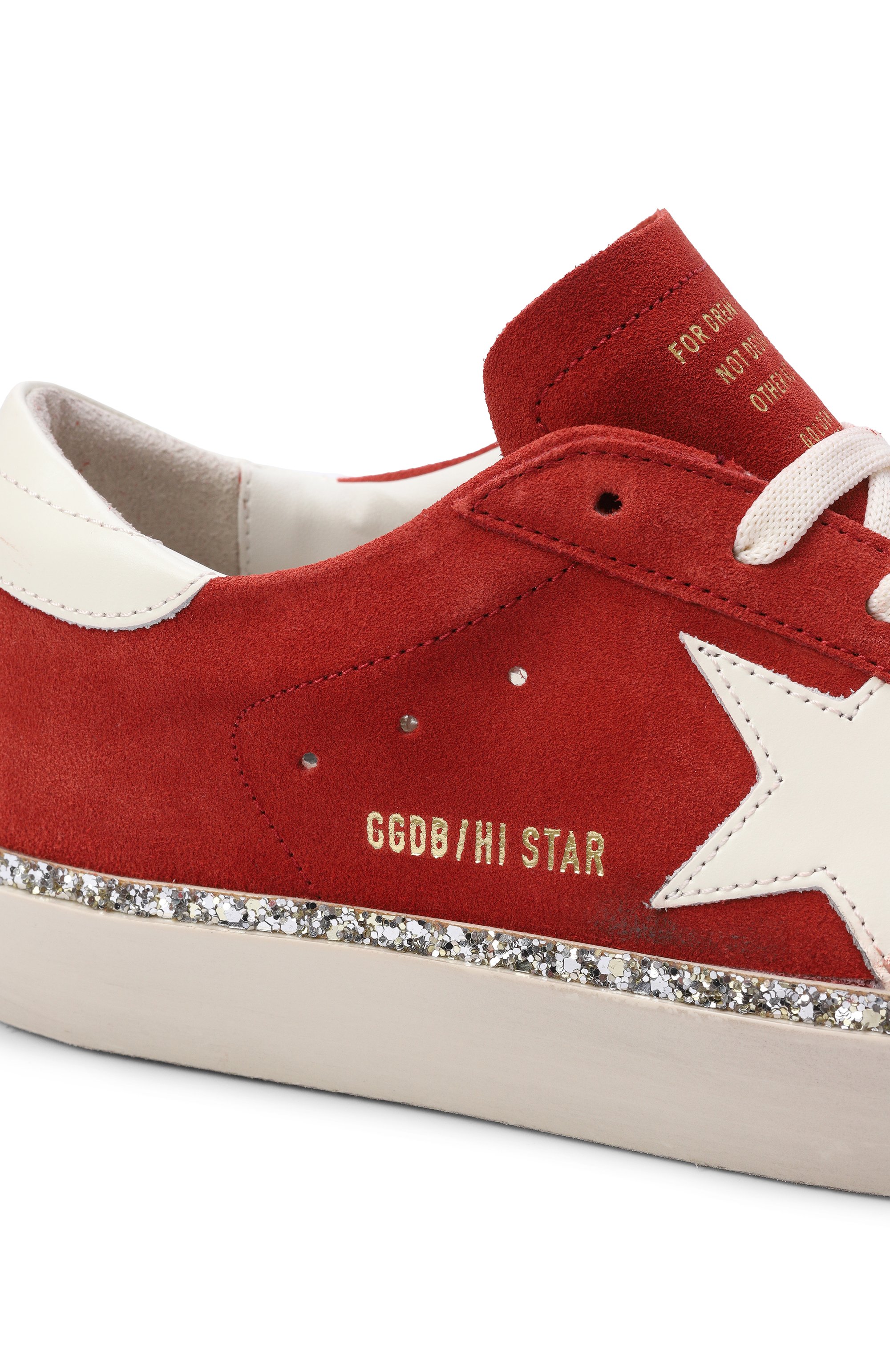 Женские красные замшевые кеды hi star GOLDEN GOOSE DELUXE BRAND купить ...