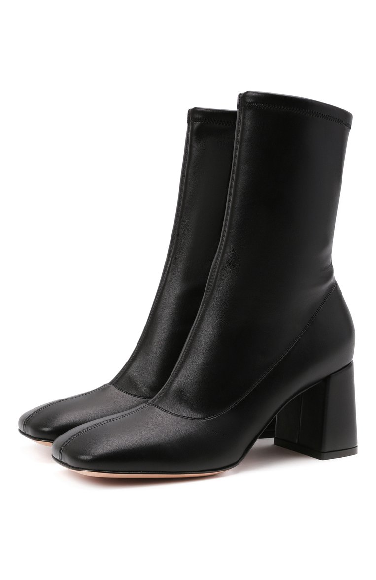 Женские черные кожаные ботильоны GIANVITO ROSSI купить в интернет ...