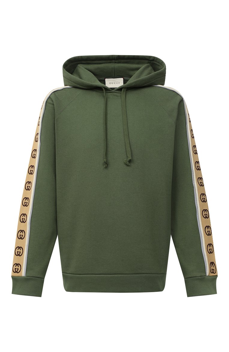 Мужской зеленый хлопковое худи GUCCI купить в интернет-магазине ЦУМ ...