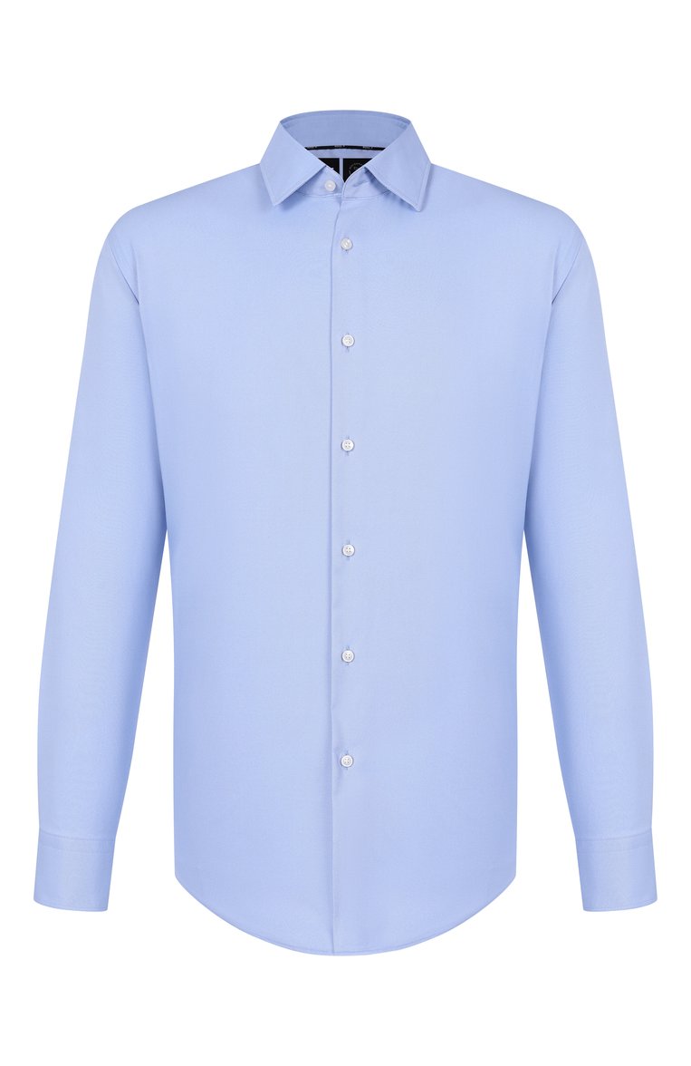 Мужская голубая сорочка BOSS купить в интернет-магазине ЦУМ, арт. 50503356