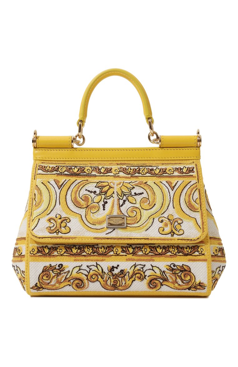 Женская желтая сумка sicily small DOLCE & GABBANA купить в интернет ...