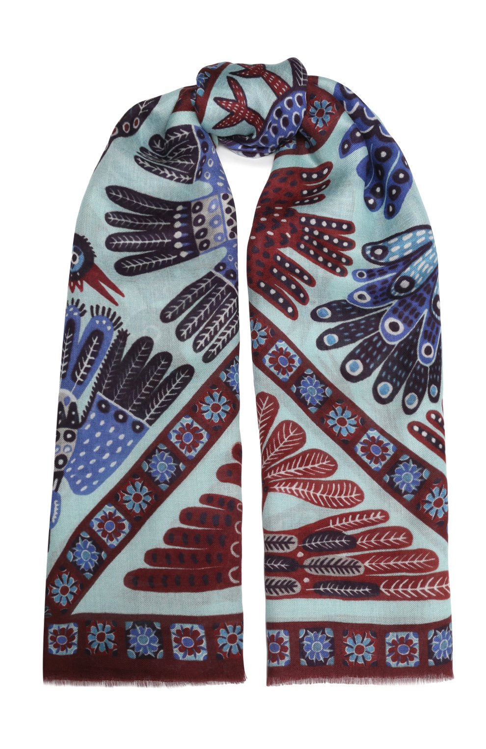 Женский синий платок небеса GOURJI купить в интернет-магазине ЦУМ, арт ...