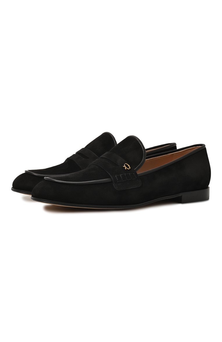 Женские черные замшевые лоферы GIANVITO ROSSI купить в интернет ...
